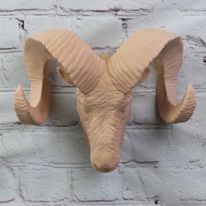 MEDIUM Detailed Ram Wall Head Modern Decor - Etsy