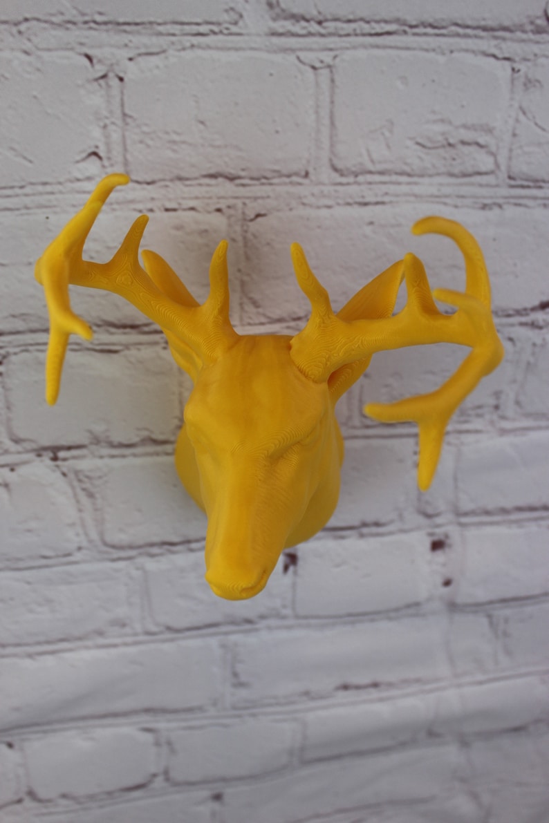 3D Printed Deer Head Wall Hanging Modern Home Decor Wall - Etsy