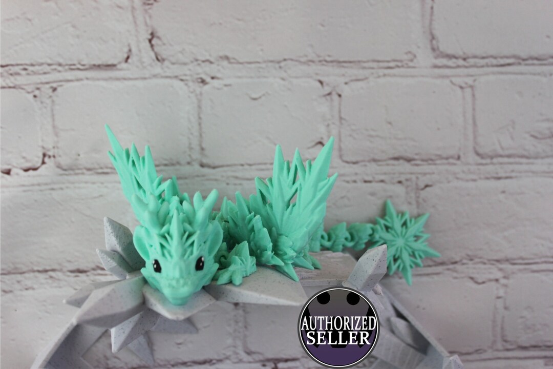Baby Winter Dragon - Cinderwing3d Dragon - Etsy