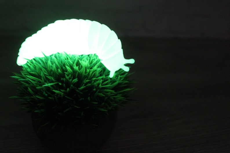 3D Printed Articulated Flexible Slug Fidget - Etsy