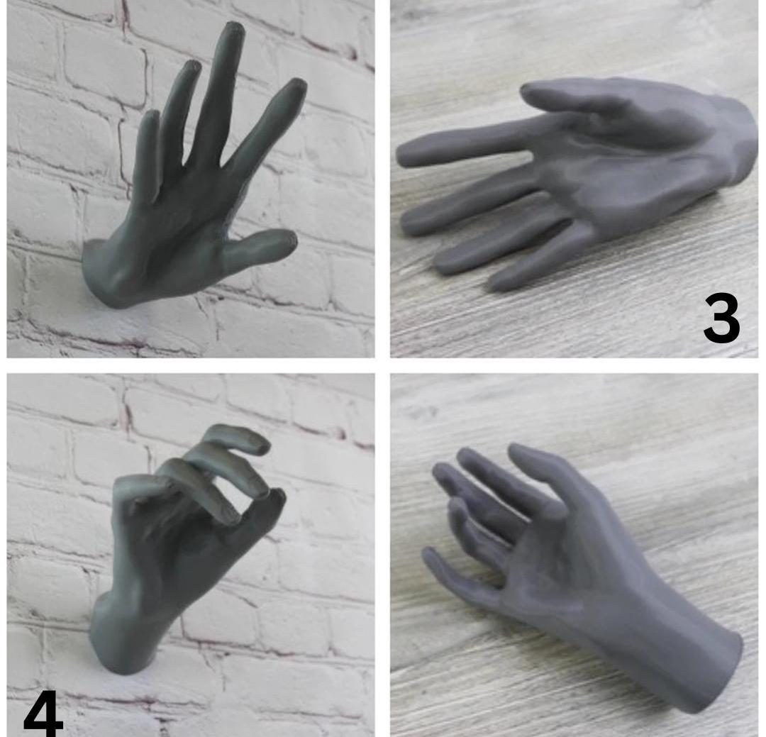 Halloween Horror Hands Reaching Wall Mountable Spooky Decor !!new Sizes ...