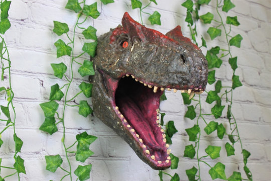 Allosaurus Painted Head Modern Decor - Etsy