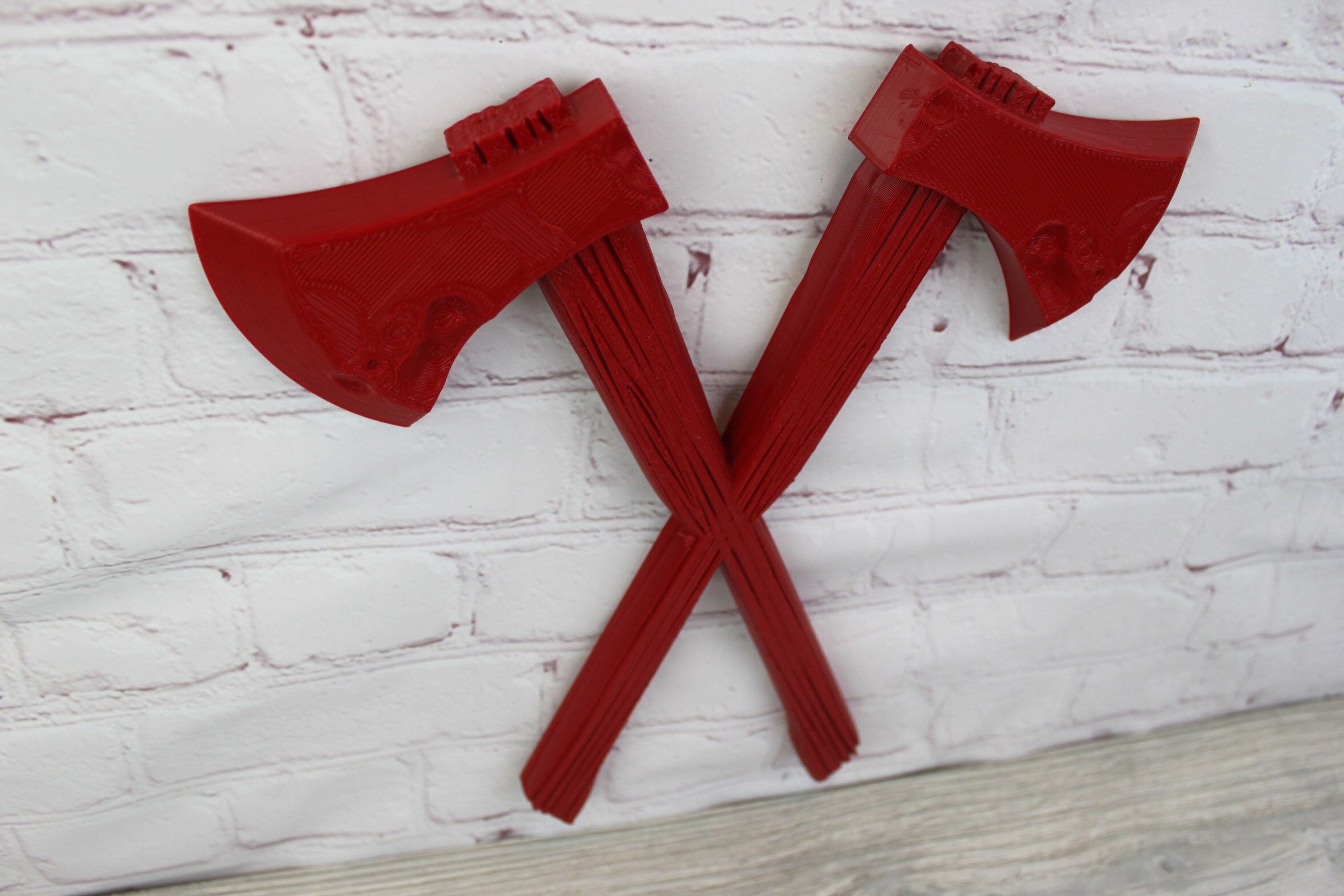 LARGE 3D Printed Wall Hanging Crossed Hatchets Home Decor Wall Art - Etsy