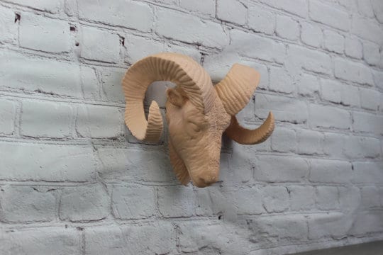 MEDIUM Detailed Ram Wall Head Modern Decor - Etsy