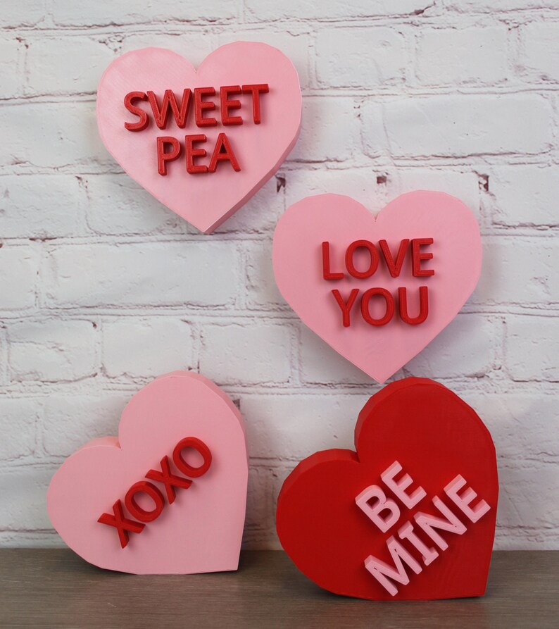 Spread the Love With 3D Printed Conversation Hearts! - Etsy