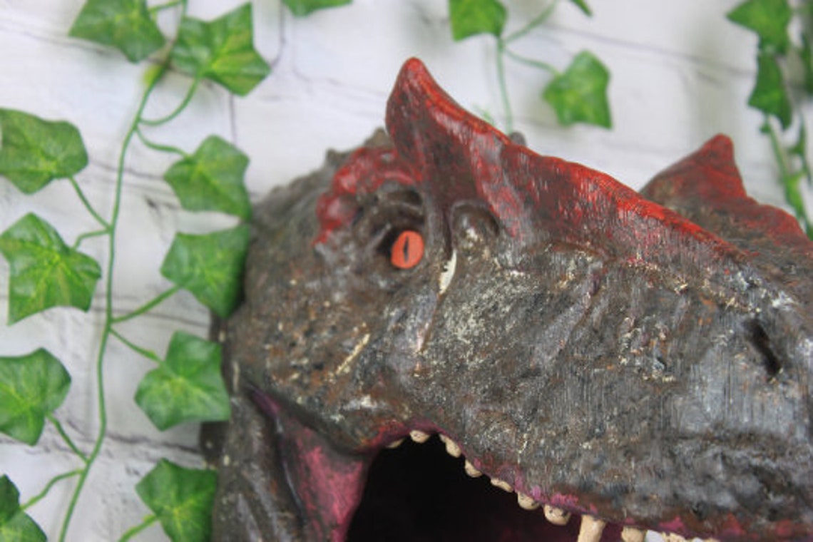Allosaurus Painted Head Modern Decor - Etsy