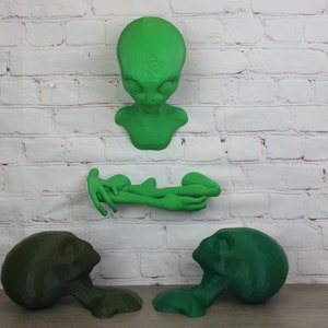 3D Printed Alien Wall Decor - Out of This World! - Etsy