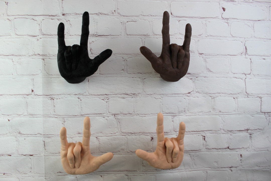 I Love You ASL Hand Wall Hanging Decor - Etsy