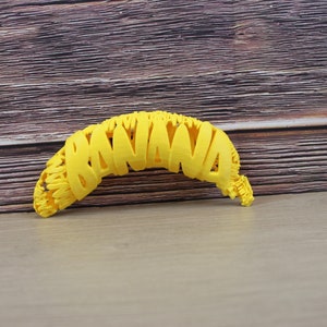 Pop Art Banana With Banana in Writing - Modern Decoration - Model by ...