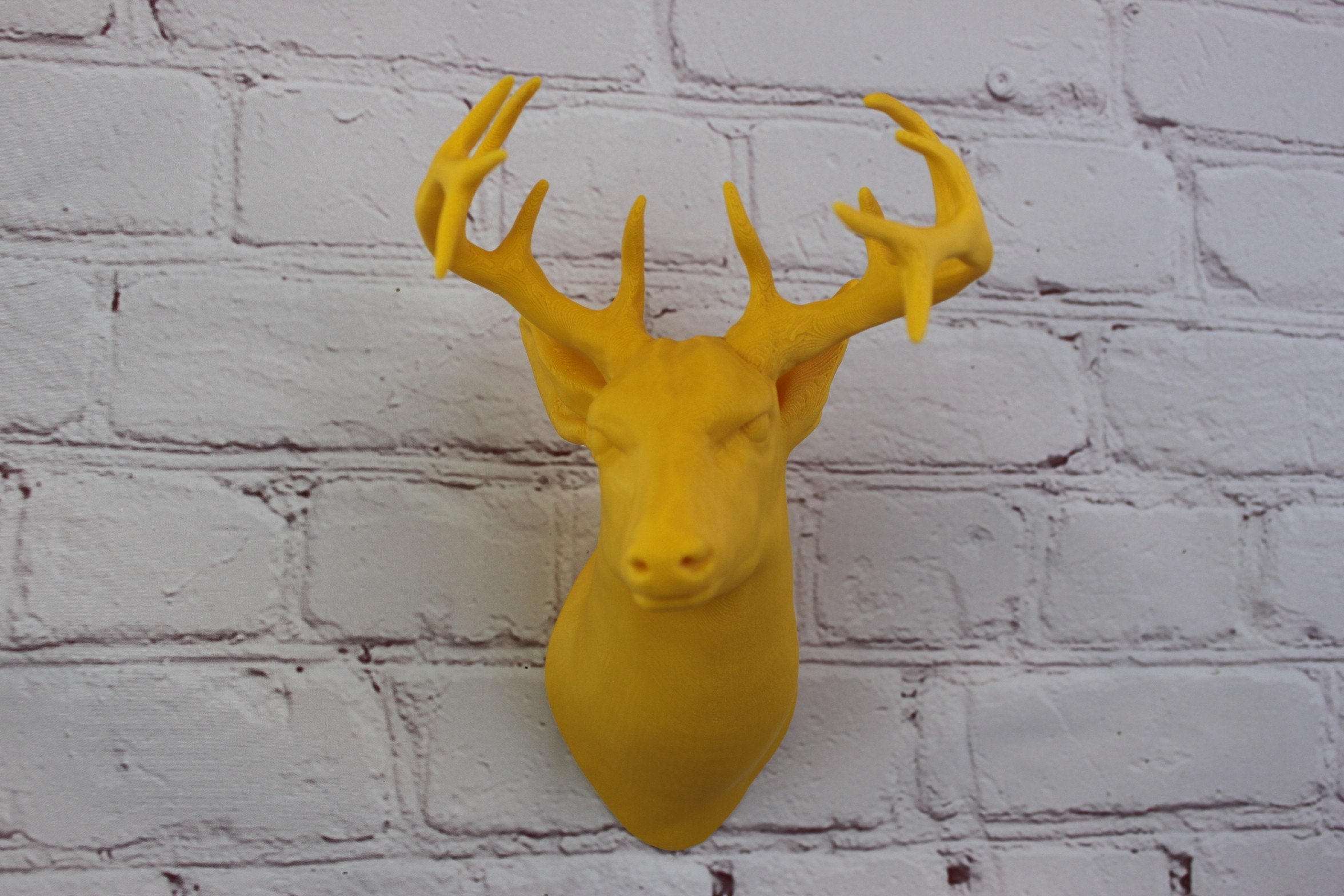 3D Printed Deer Head Wall Hanging Modern Home Decor Wall Art - Etsy