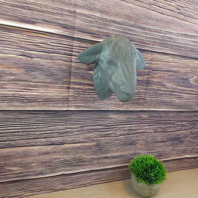 Sheep Wall Hanging Bust Sheared Sheep Decoration - Etsy