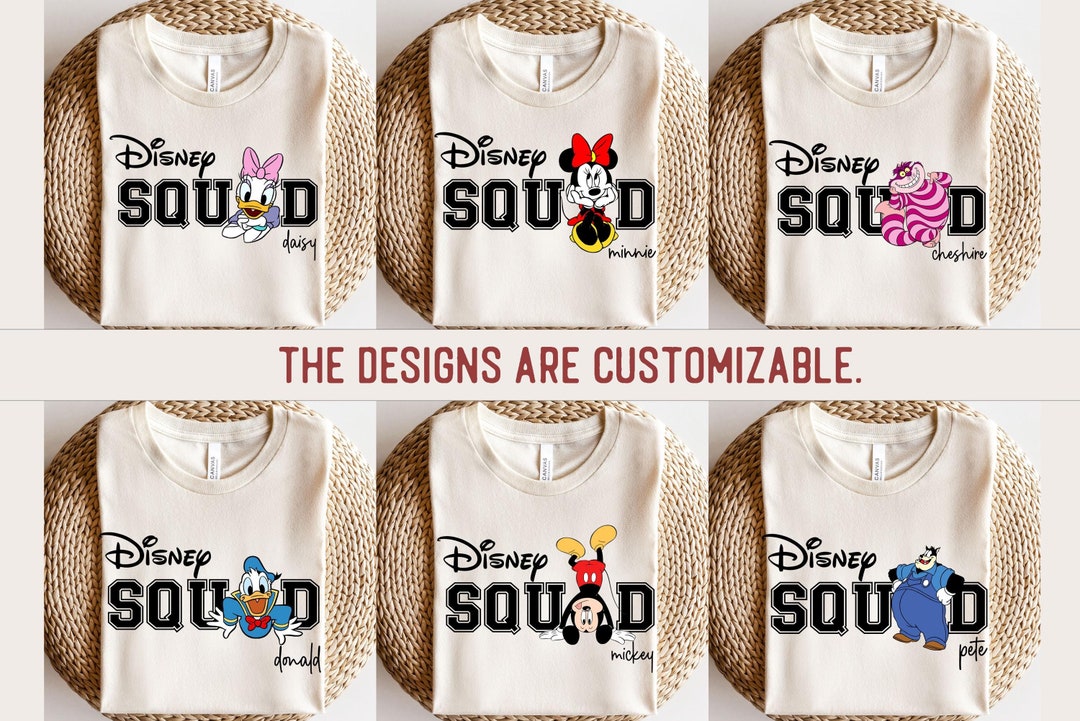 Disney Squad Shirts, Disney Custom Squad Shirts, Disney Squad All ...