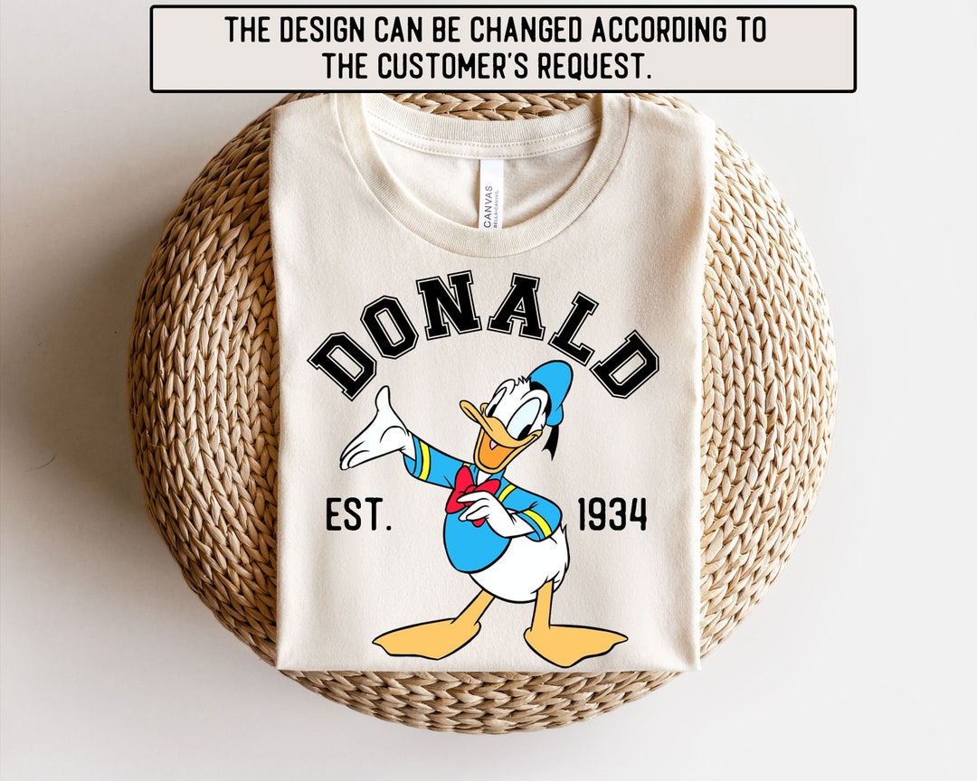 Vintage Donald Duck Shirt, Disney Donald Shirt, Donald Duck Character ...