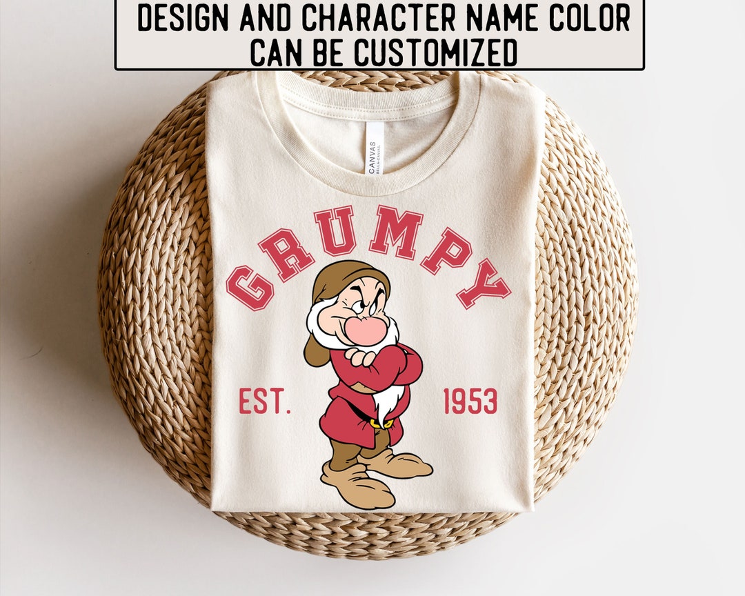 Grumpy Dwarf Shirt, Disney Grumpy Shirt, Grumpy Shirt, Dwarf Grumpy Tee, Grumpy Seven Dwarfs ...