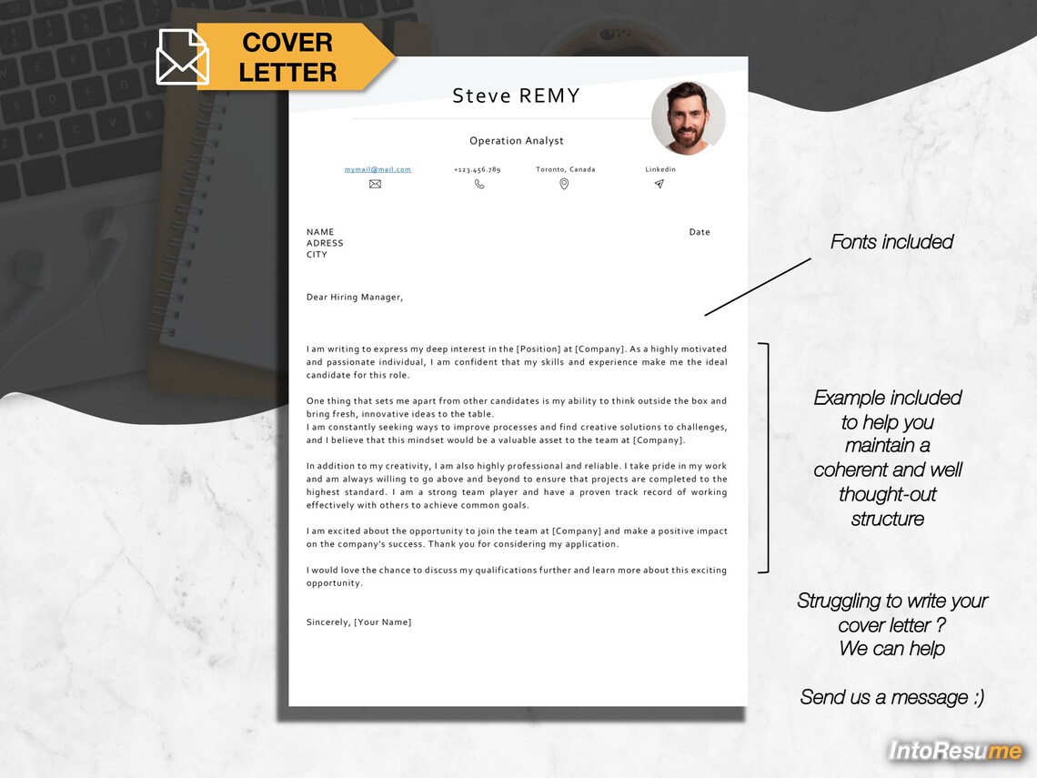 Modèle De CV Professionnel Word | CV Exécutif | CV Moderne | Cadre ...