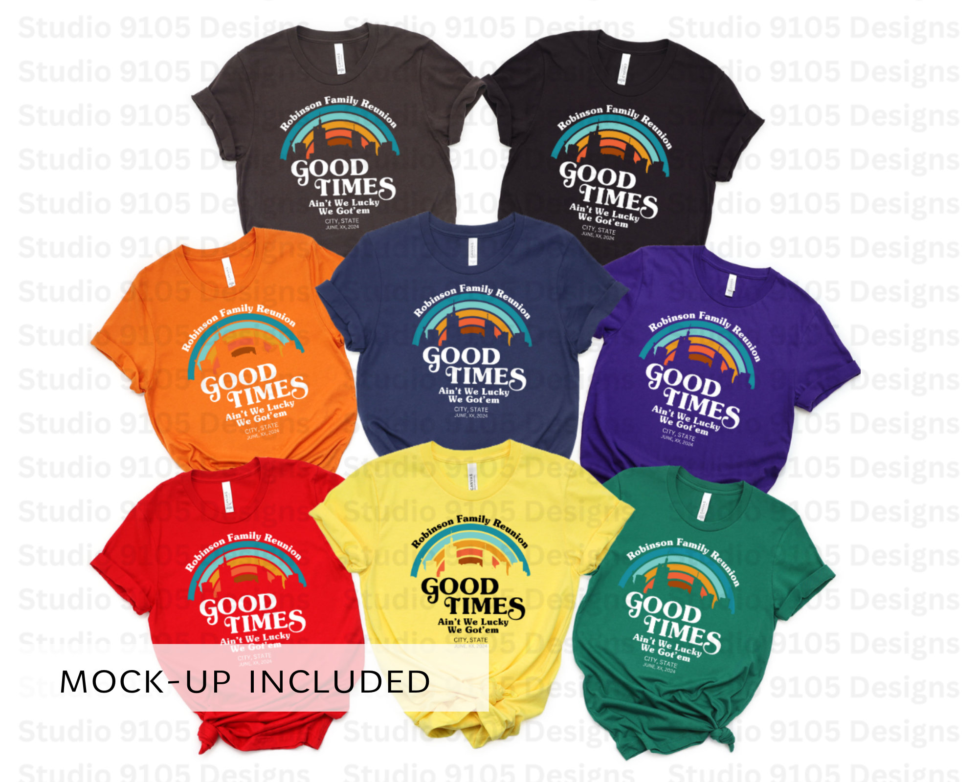Good Times Family Reunion PNG: Retro TV Show Design (digital Download ...