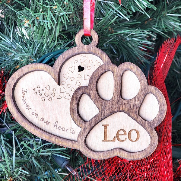 Paw Print Ornament - Etsy