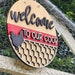 Chicken Coop Sign, Chicken Welcome Sign, Round Welcome Sign, Funny ...