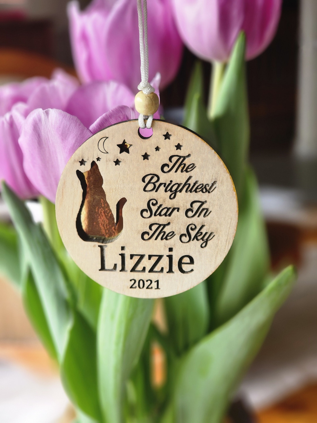 Cat Loss Ornament, Custom Cat Memorial Gift, Pet Sympathy Gift, Cat ...