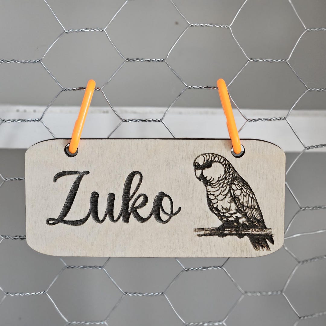 Conure Cage Sign, Conure Cage Accessory, Conure Name Sign, Conure Cage ...