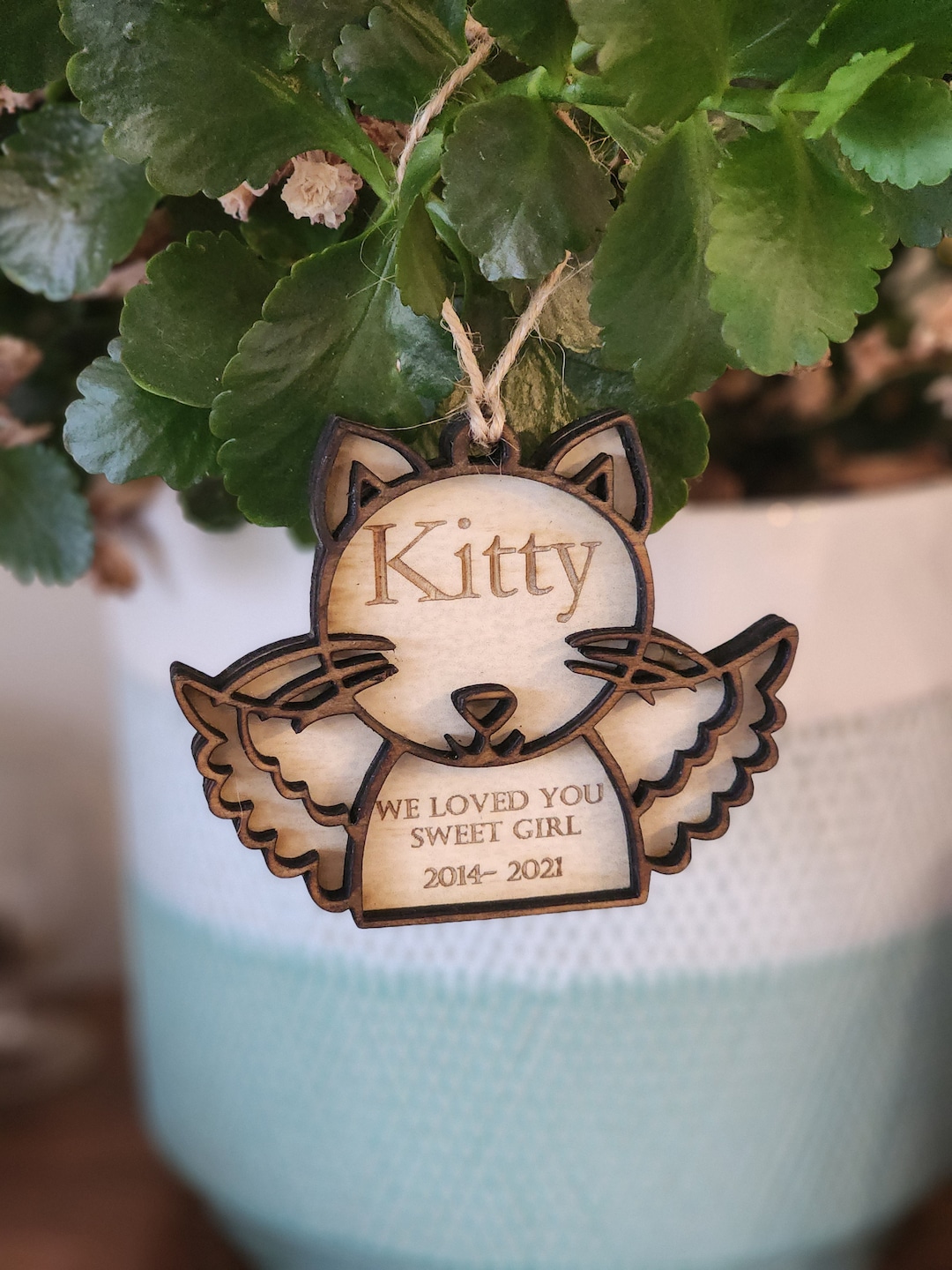 Custom Cat Memorial Gift Pet Memorial Ornament Personalized - Etsy