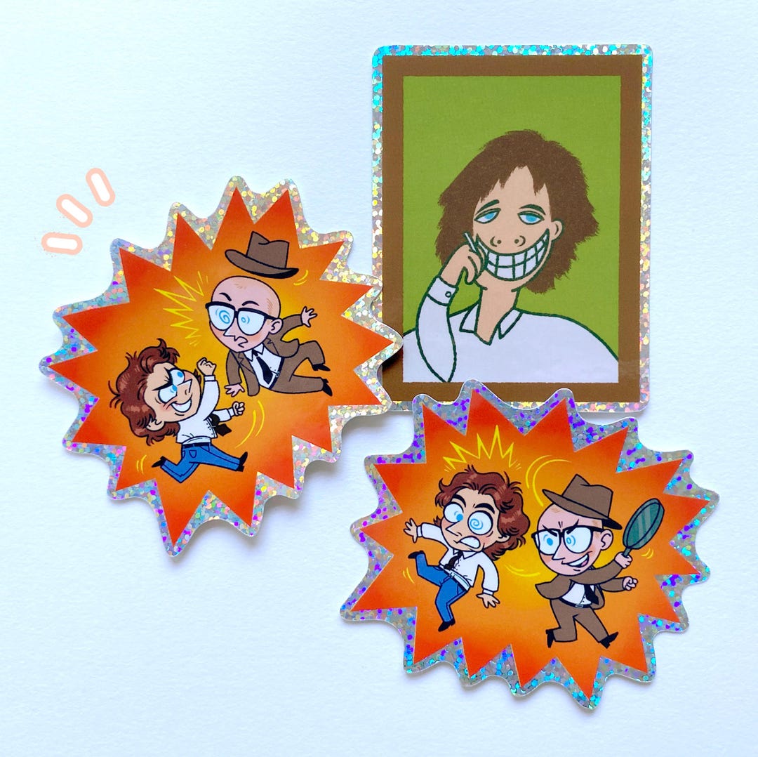 Bottom Richie & Eddie Stickers Fight and Portrait || Bottom TV Inspired ...
