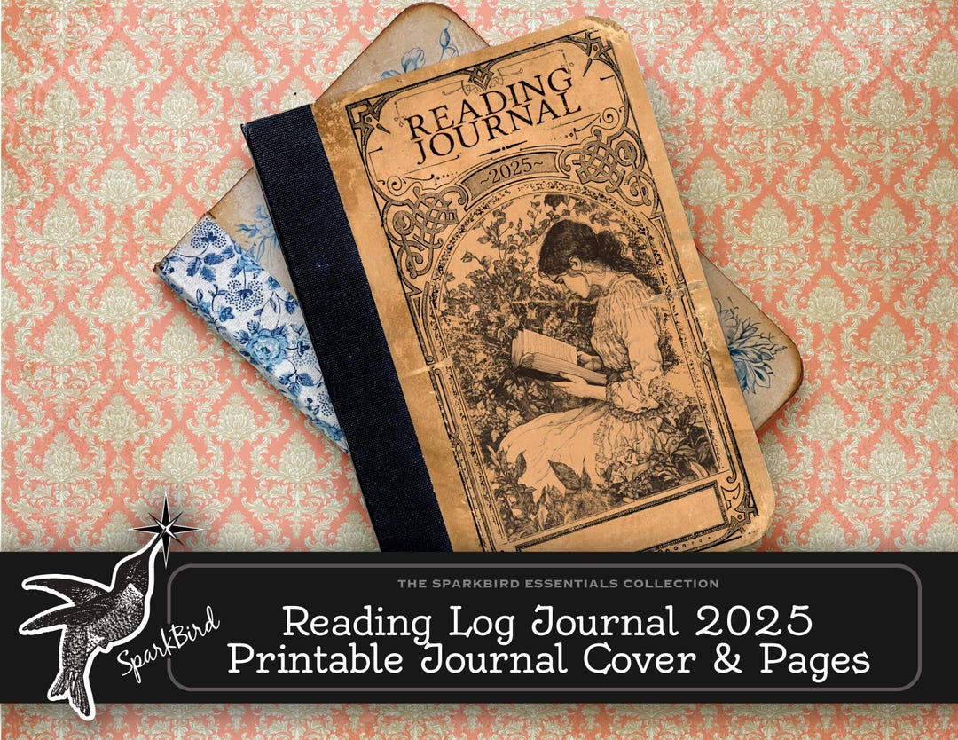 Vintage Reading Log 2025 Ledger, Easy DIY Project Perfect for Book ...