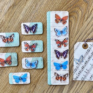 Butterfly Kisses Altered Paper Clips and Tabs for Journals and Planners ...