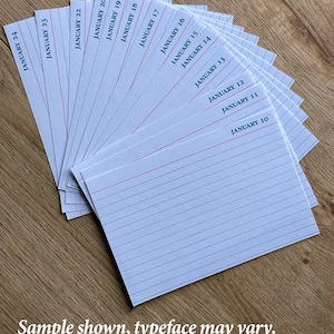 Watercolor Perpetual Journal Index Card System, Daily Art Journal With ...