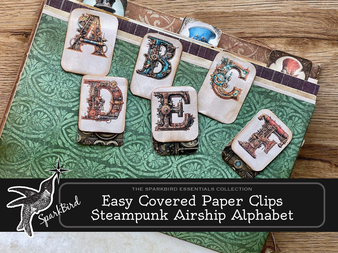 DIY Paper Clips and Tabs for Journals & Planners. Easy DIY Steampunk ...