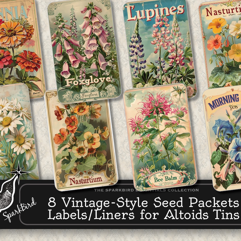 Garden Seed Tin Boxes - Etsy