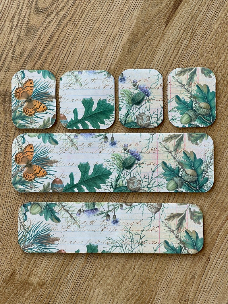 Woodland Altered Paper Clips and Tabs for Journals and Planners ...