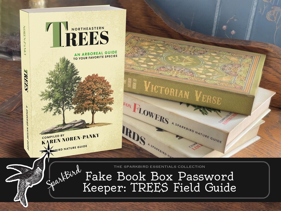 Trees Field Guide Treasure Box Book. Easy DIY Fake Book Keeps Passwords ...