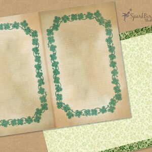 Green Journal Page Spreads in Full Sheet Designs That Go Well Beyond St ...