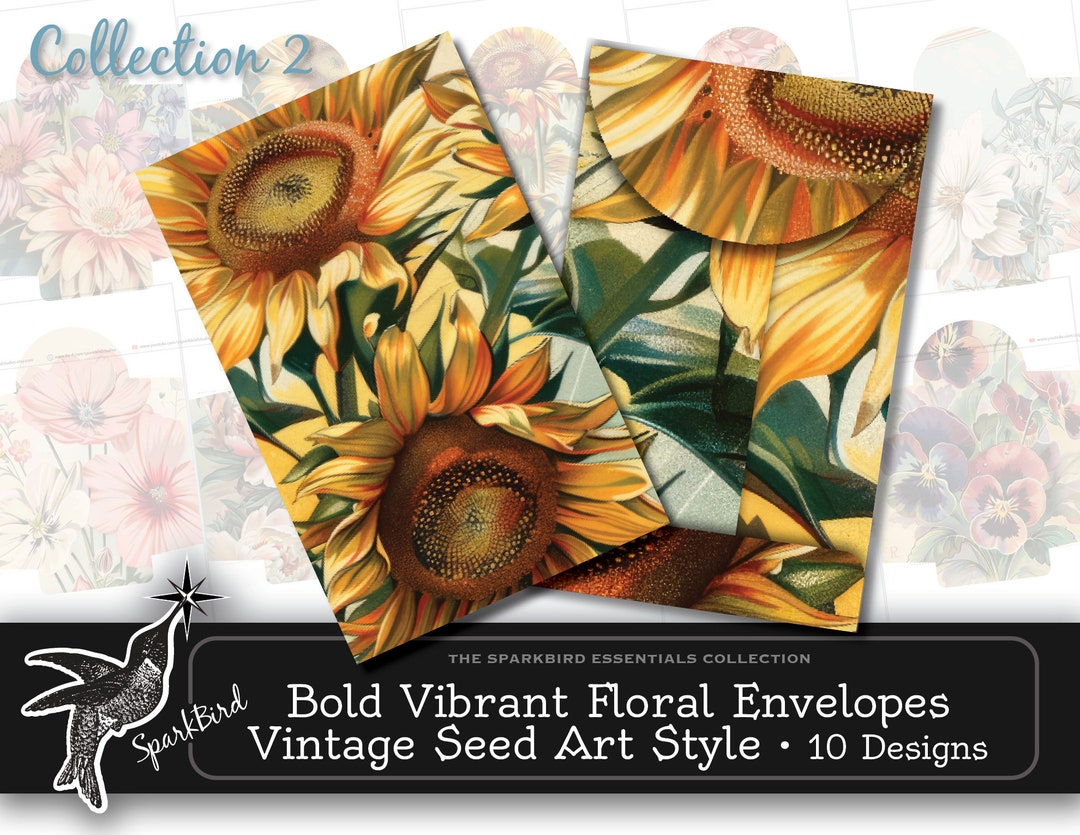 Colorful Vibrant Flower Envelopes to Share Your off Your Distinctive ...