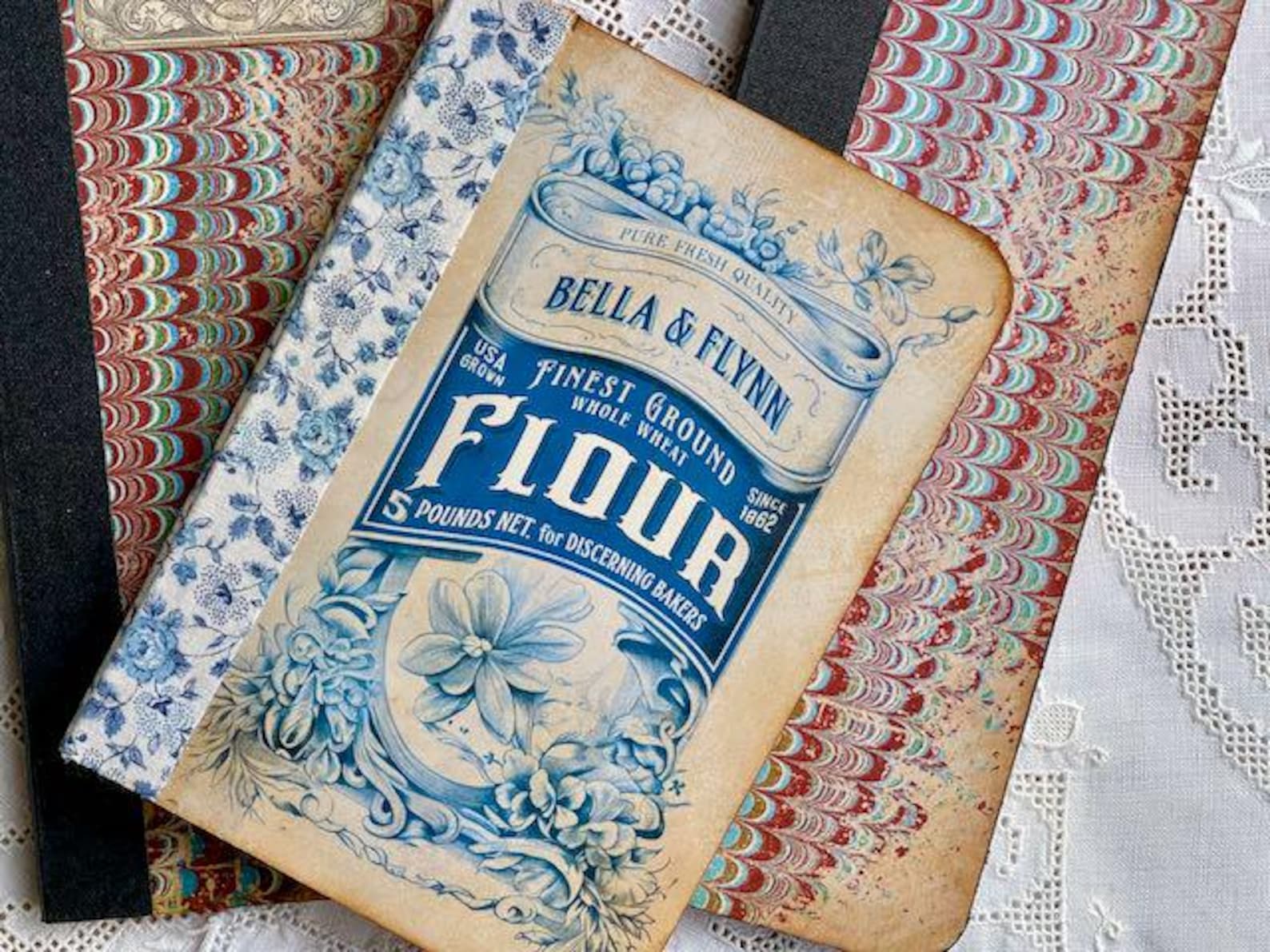 Old Fashioned Baker's Ledger Using Fabric for the Spine. Easy DIY ...