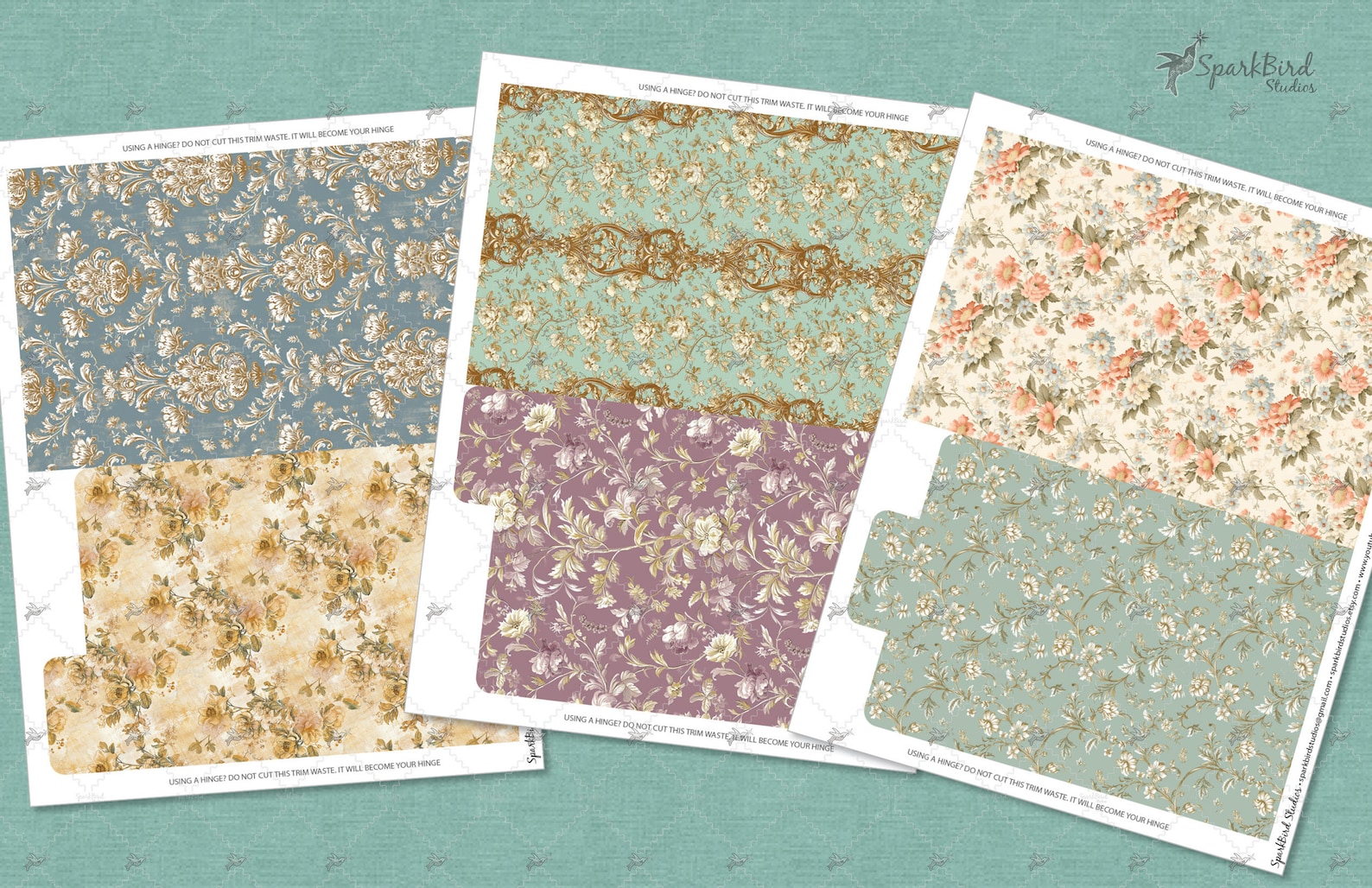 Mother's Letters Shabby Chic Pocket & Jumbo Tag Foldout for Junk ...