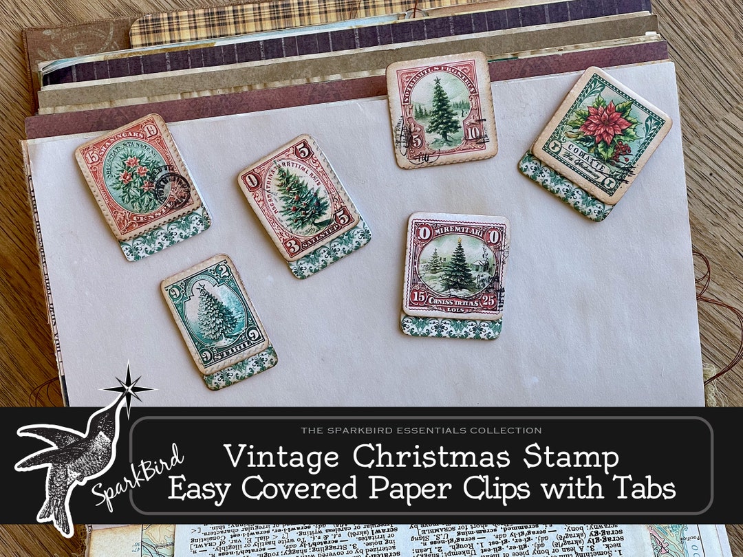 Vintage Christmas, the Best Altered Paper Clips & Tabs for Journals and ...