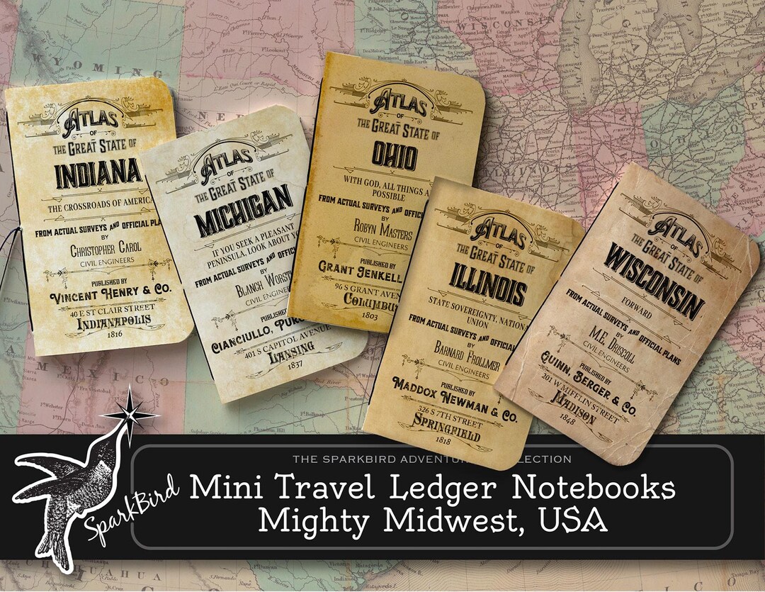EASY Fast DIY Mini Pocket Notebook Travel Journal With Vintage Map ...