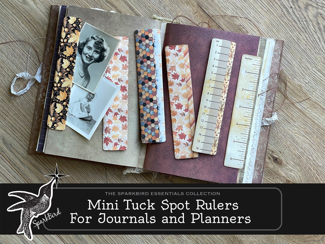 Easy Mini Tuck Spot for Journals and Planners. Handy Ruler Altered ...