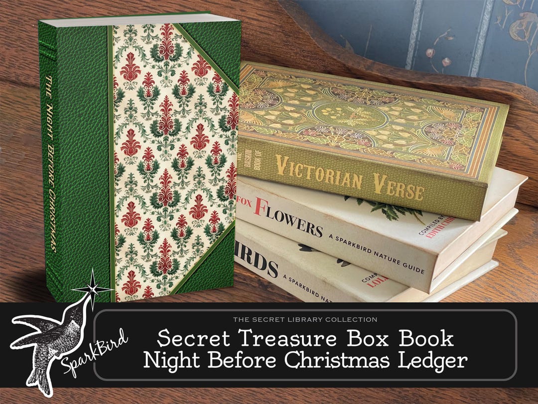 Christmas Ledger Treasure Box Book. Easy DIY Fake Book Keep Passwords ...