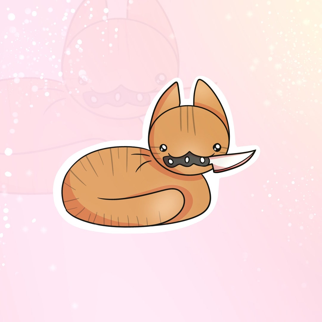 Funny Suspicious Cat Vinyl Sticker // 2.5 X 2 Inch // - Etsy