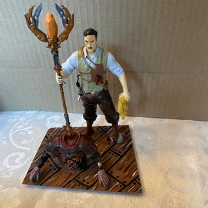 Call of Duty Zombies Richtofen With Fire Staff Stepping on Zombie Head ...