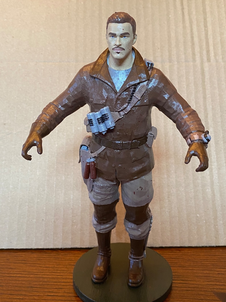 Tank Dempsey Blood Splattered Call of Duty Zombies Figurine Painted or ...