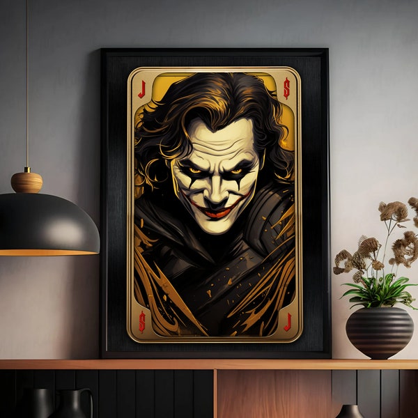 Joker Playing Card Poster - Etsy