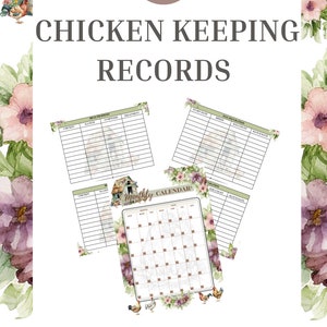 Printable Chicken Keeping Records | PNG File - Etsy