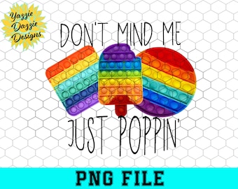 Circle Popper SVG PNG DXF Eps Fidget Toy Pop It Rainbow Cricut Cut File ...