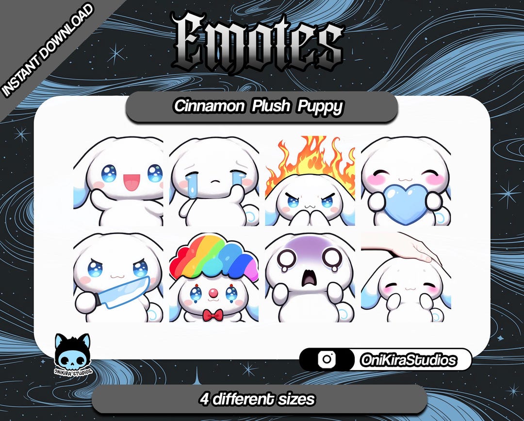 Cinnamon Plush Puppy Emotes for Twitch/discord/youtube / Custom Twitch ...