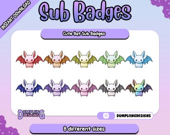 Twitch Emotes // Discord Emotes // Cute Bat Man Emotes for Streamers /w ...