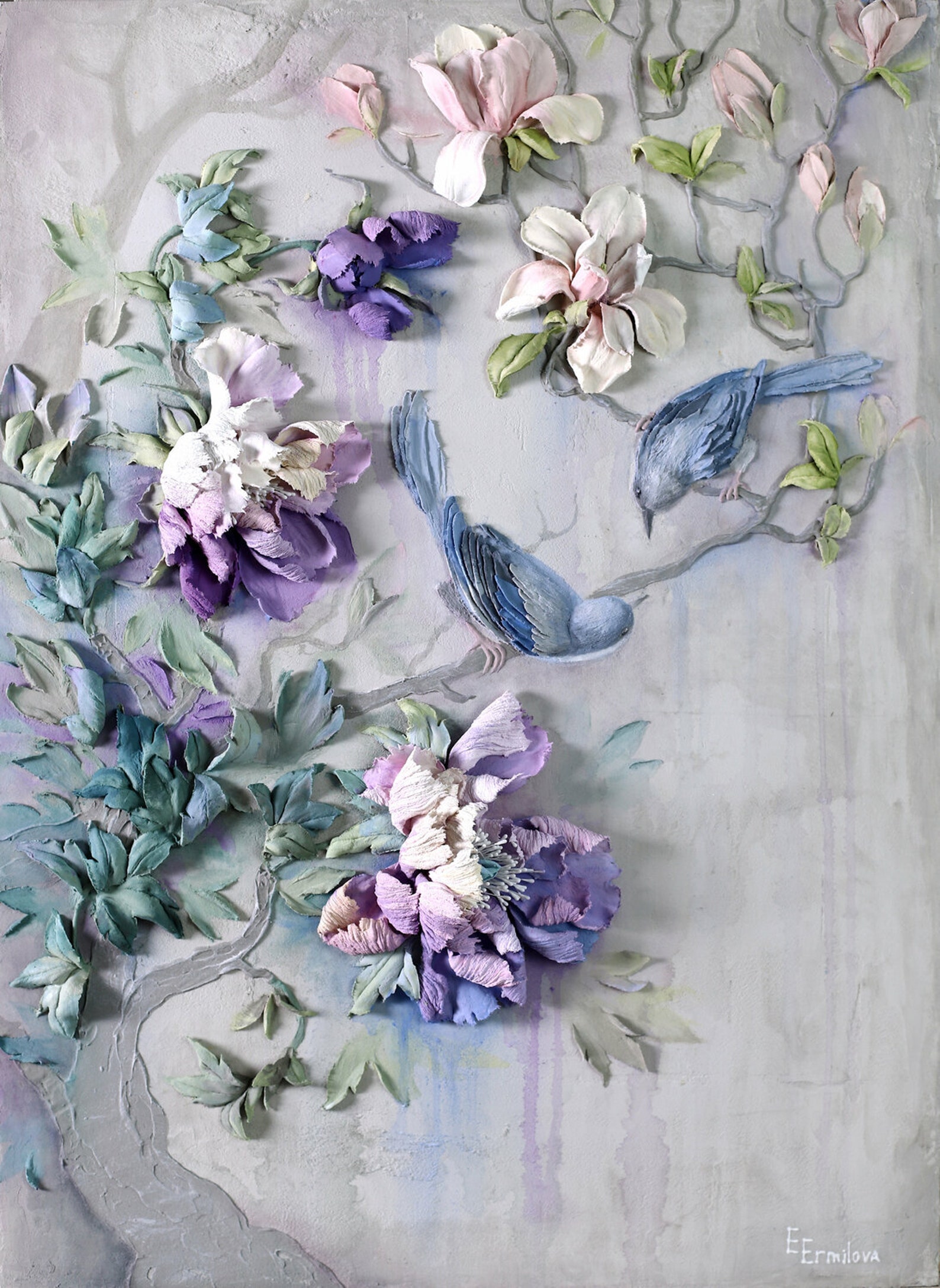 Beginners Video Tutorial "sculpture Painting: Petals | Leaves" Applying Evgenia Ermilova ...